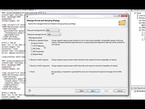 Virtualize How to create a virtual asset from traffic recorded with a message proxy
