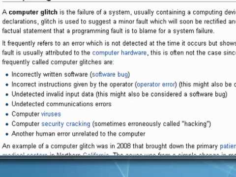 What is a glitch