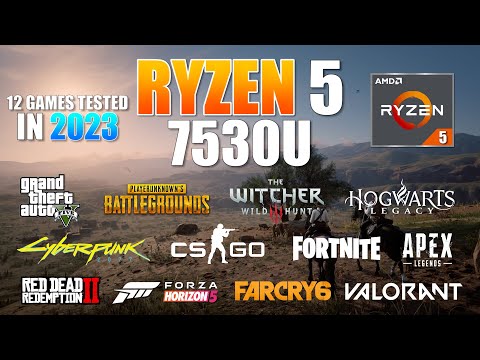 Ryzen 5 7530U (Vega 7) - Gaming Test in mid 2023