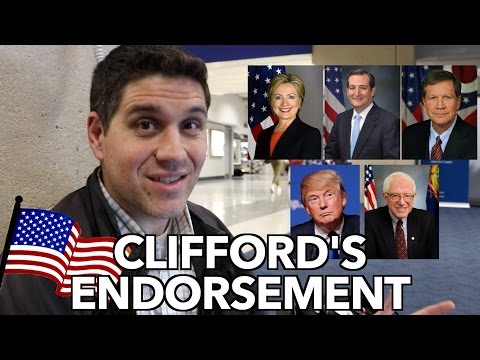 My Presidential Endorsement- April 2016