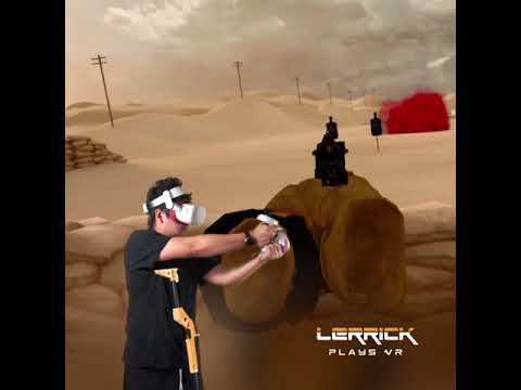 Practicing with my new golden Sanlaki gunstock #oculus #virtualreality
