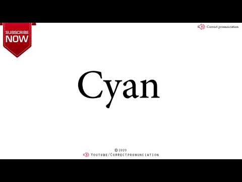 How to Say Cyan - Pronounce it right! #correctpronunciation