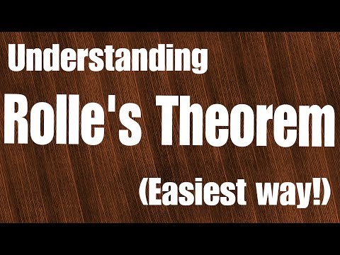 Rolle's theorem (The easiest way to understand it by mathOgenius)