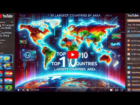 Top 10 Largest Countries in the World by Area | Largest Countries in the World 2025 #gurubabumaurya