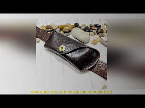 Blongk Glasses Case Waist Bag Genuine Leather Sunglasses Box Pocket Belt Pack Portable Men Women YJH