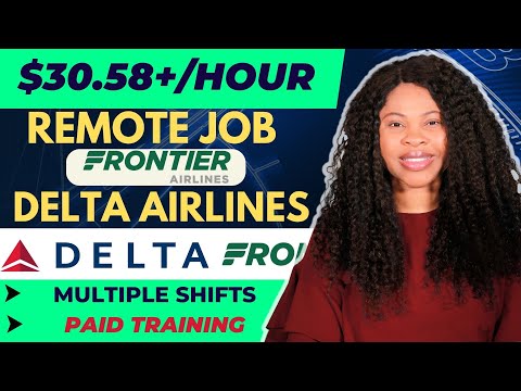 Delta Airlines Work From Home Jobs 2023: Remote Jobs With Frontier Airlines (Paid Training)