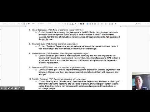 Great Depression Vocab 6-10