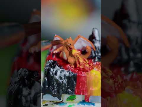 How can I paint Charizard keycap in 10s 😎 #keycaps #gaming #pokemon #keyboard #foryou