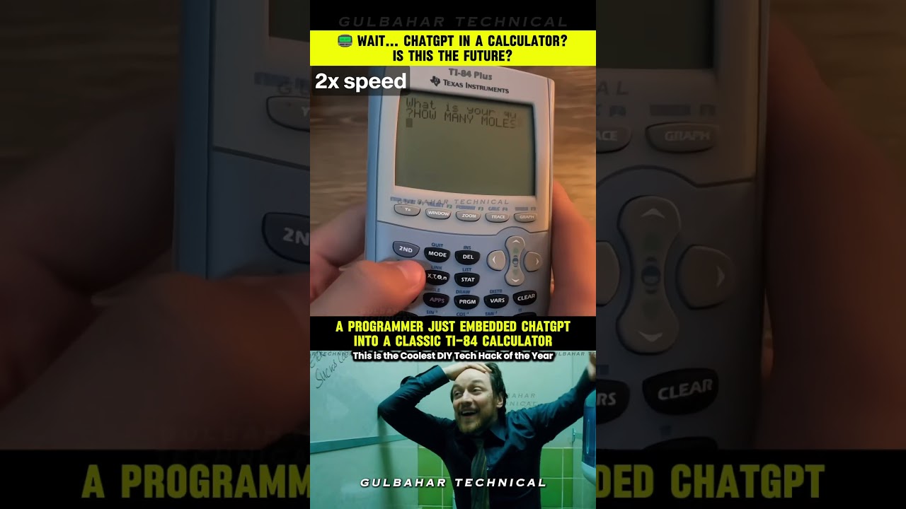 ChatGPT on a Calculator?! | ChatGPT on a TI 84 Calculator! | Coolest DIY Tech EVER 🤩