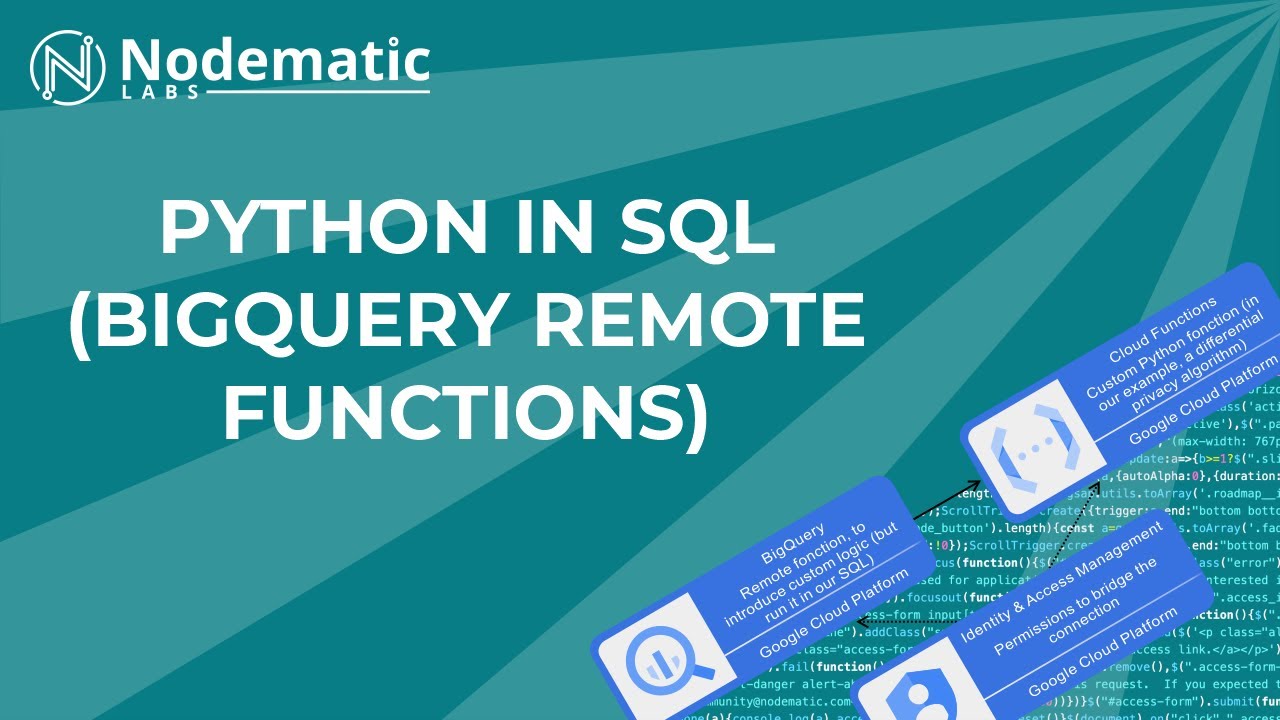 Running Python Functions in SQL (BigQuery Example)