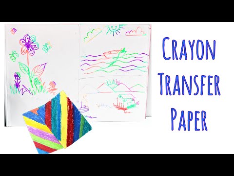 How to make Crayon Transfer Paper