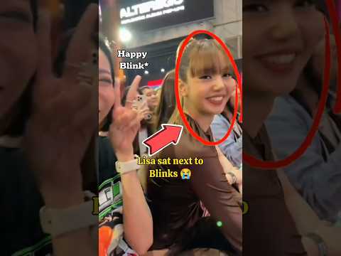 Lisa chose these lucky blinks to do this 😭✨!! #lisa #blackpink #shorts #fyp #music #song #kpop #100k
