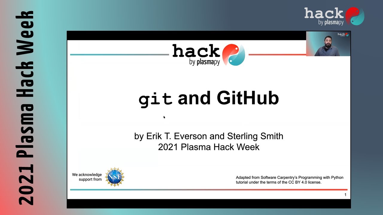 git and GitHub | 2021 Plasma Hack Week