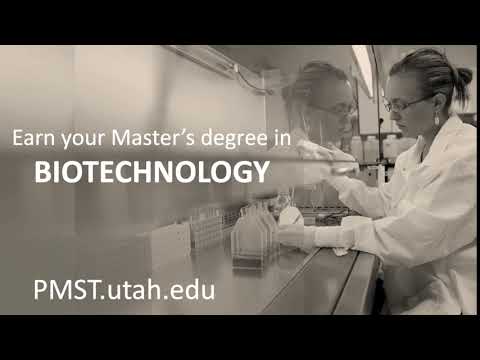 Biotechnology Master's program at The University of Utah