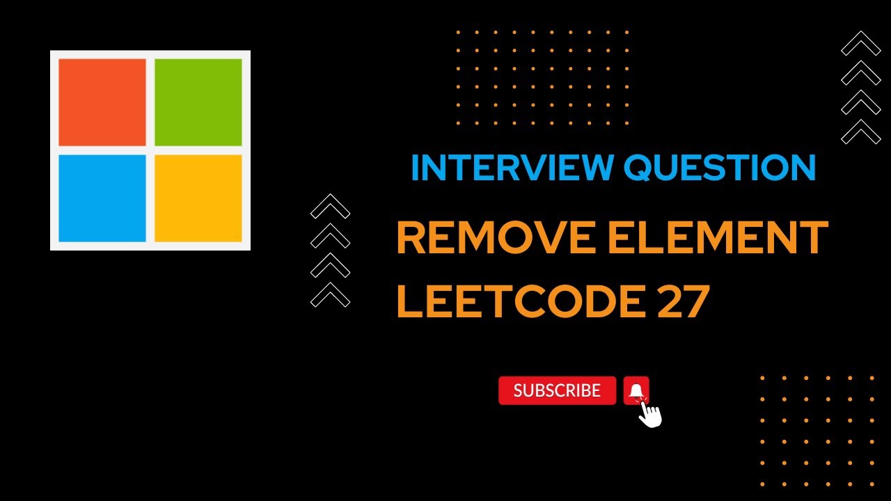 Remove Element - Leetcode 27 - Java |  Microsoft Interview