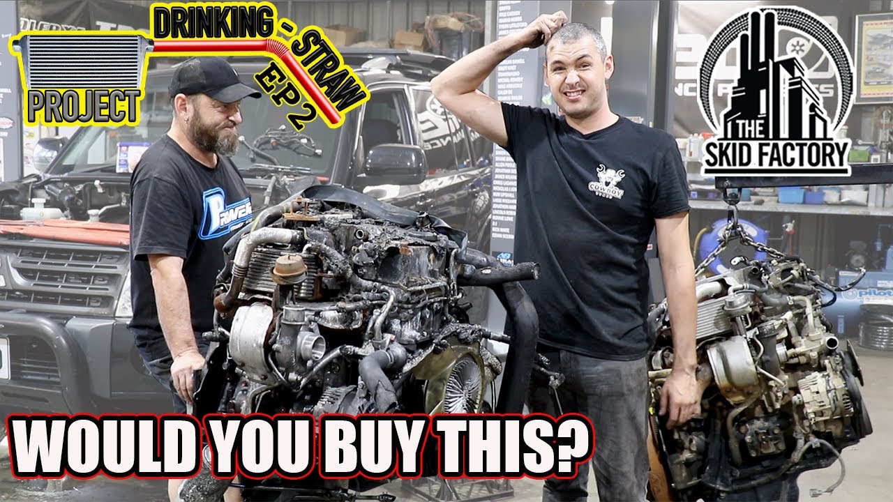 $1000 Fire Damaged Wrecker Engine Swap, The Poor man pays Twice! - Project Drinking Straw EP2