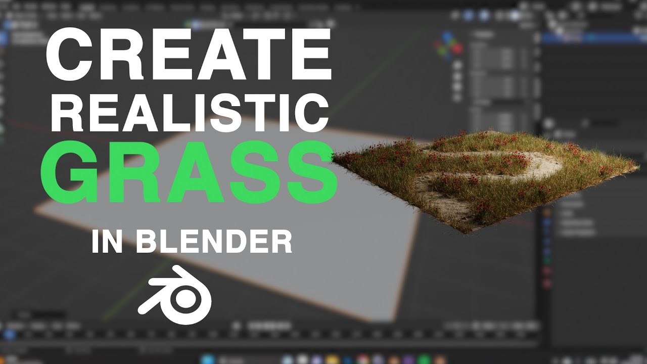 Realistic Grass Tutorial in Blender! Gscatter #blender3d