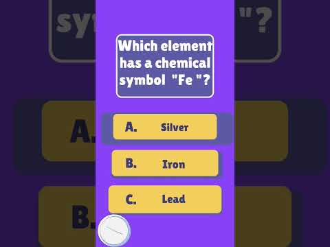which element has the chemical symbol "Fe"? | general knowledge quiz | short quiz