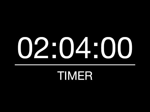 2 Hours 4 Minutes Timer/Countdown with Alarm - 124 Minutes