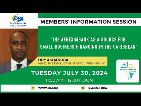 The Afreximbank as a Source for Small Business Financing in the Caribbean
