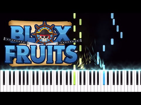 Blox Fruits Sea Theme (Drip Fruits) - EASY Piano Tutorial + Music Sheets