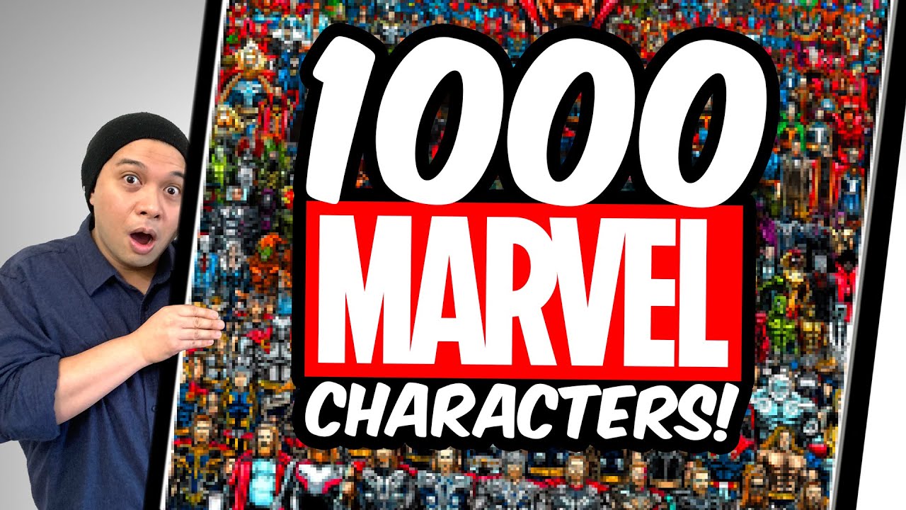 Drawing 1000 MARVEL CHARACTERS!  200+ HOURS OF WORK!