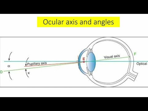 Ocular axis and its angles | angle alpha, angle gamma, angle kappa |#optometry