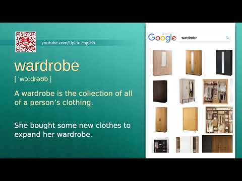 Wardrobe : B1 level english vocabulary lesson, www.LipLix.com