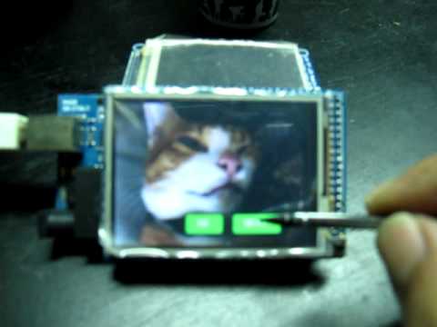 2.8" TFT Color LCD, touch screen shield for Arduino