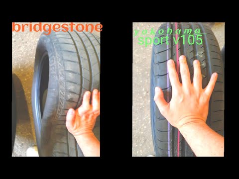 bridgestone turanza t005 vs yokohama advan sport v105