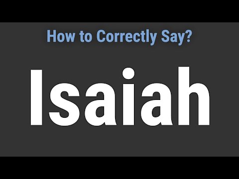 How to Pronounce Name Isaiah (Correctly!)