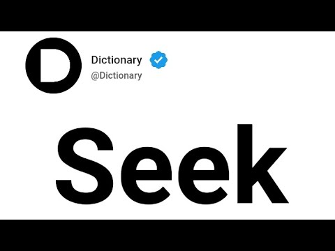 Seek Meaning In English