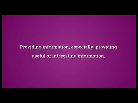 Informative Meaning