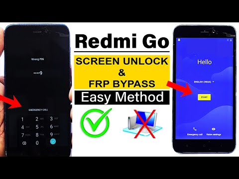 Redmi Go : Hard Reset & FRP Bypass - 2025 - Without PC