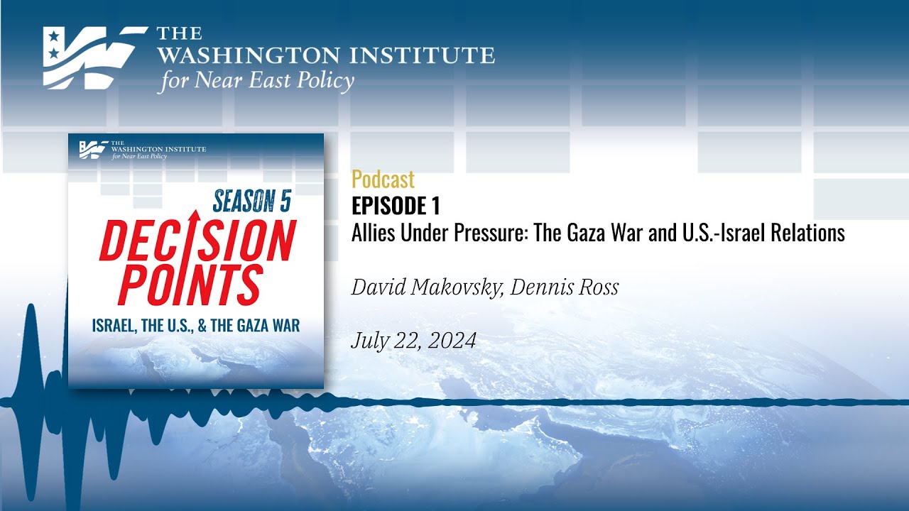 Decision Points Podcast S5 E1: Allies Under Pressure: The Gaza War and U.S.-Israel Relations