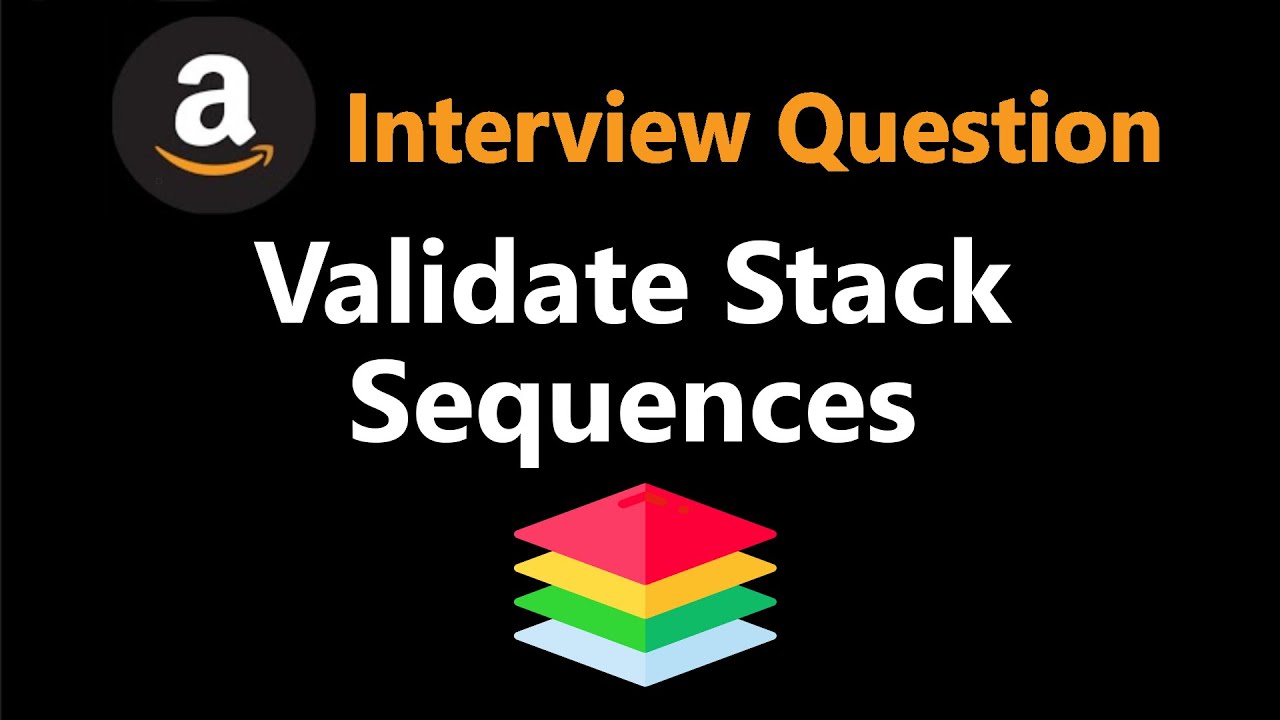Validate Stack Sequences - Leetcode 946 - Python