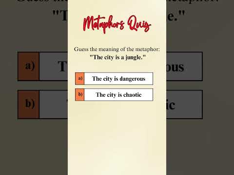 Metaphors Quiz #shorts
