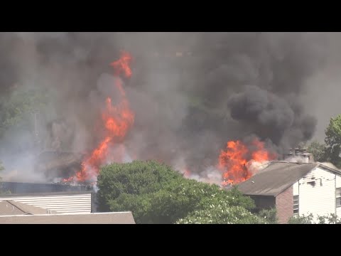 Massive fire at the Broadstone on Medical apartments in the Medical Center