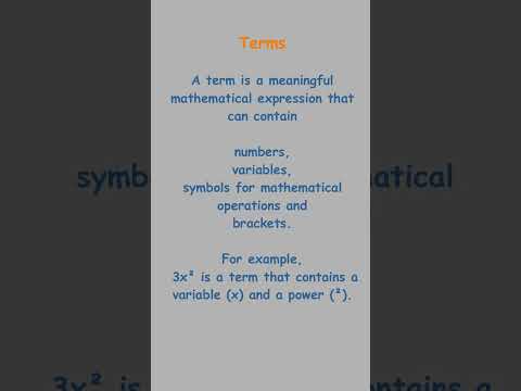 What are Terms 1 #mibafunandgames #mibamathematik