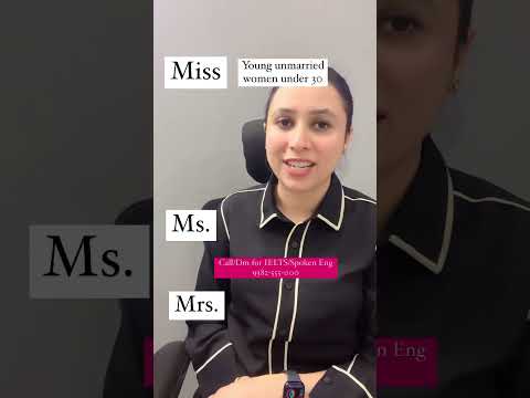 Miss vs Ms vs Mrs #titles #ieltsgeneral #ieltsacademic #learnenglish #canada #ieltsspeaking #pr