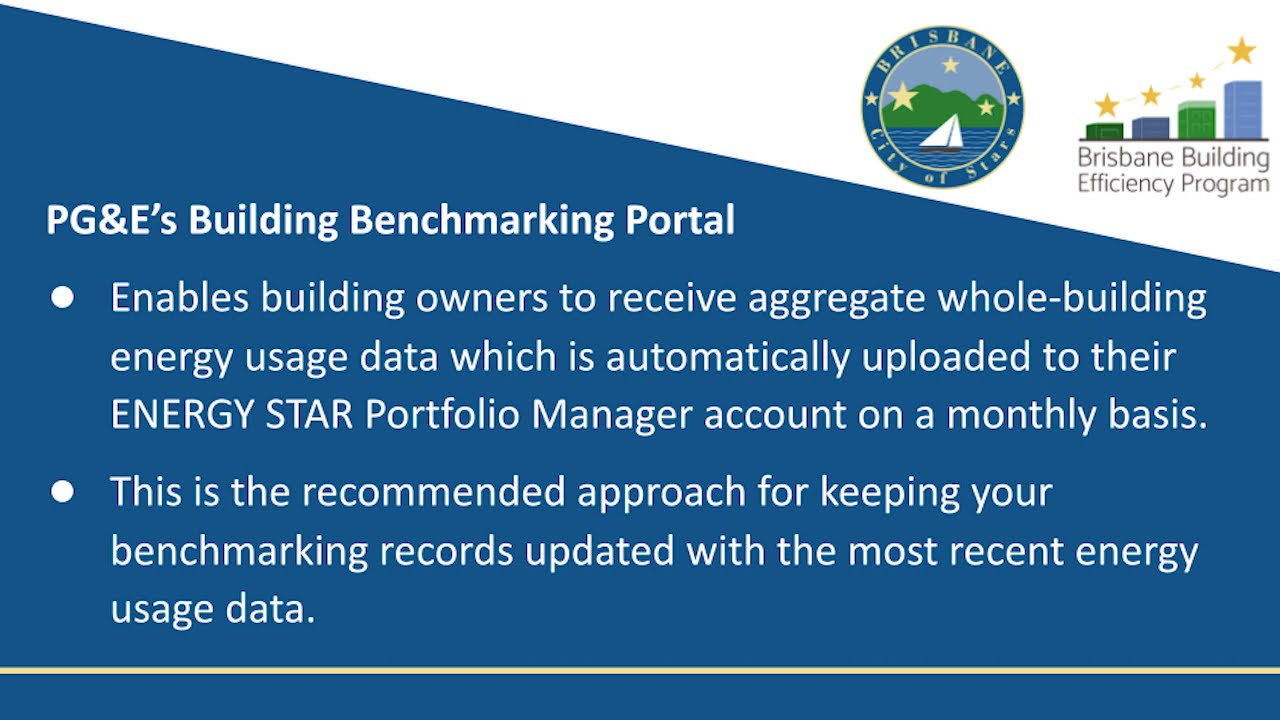 BBEP PG&E Benchmarking Portal Tutorial