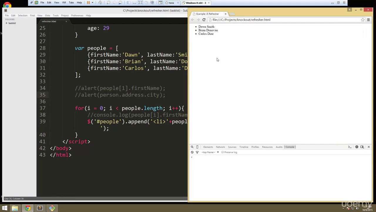 Learn Knockout JS Framework from GroundUp : JavaScript Refresher