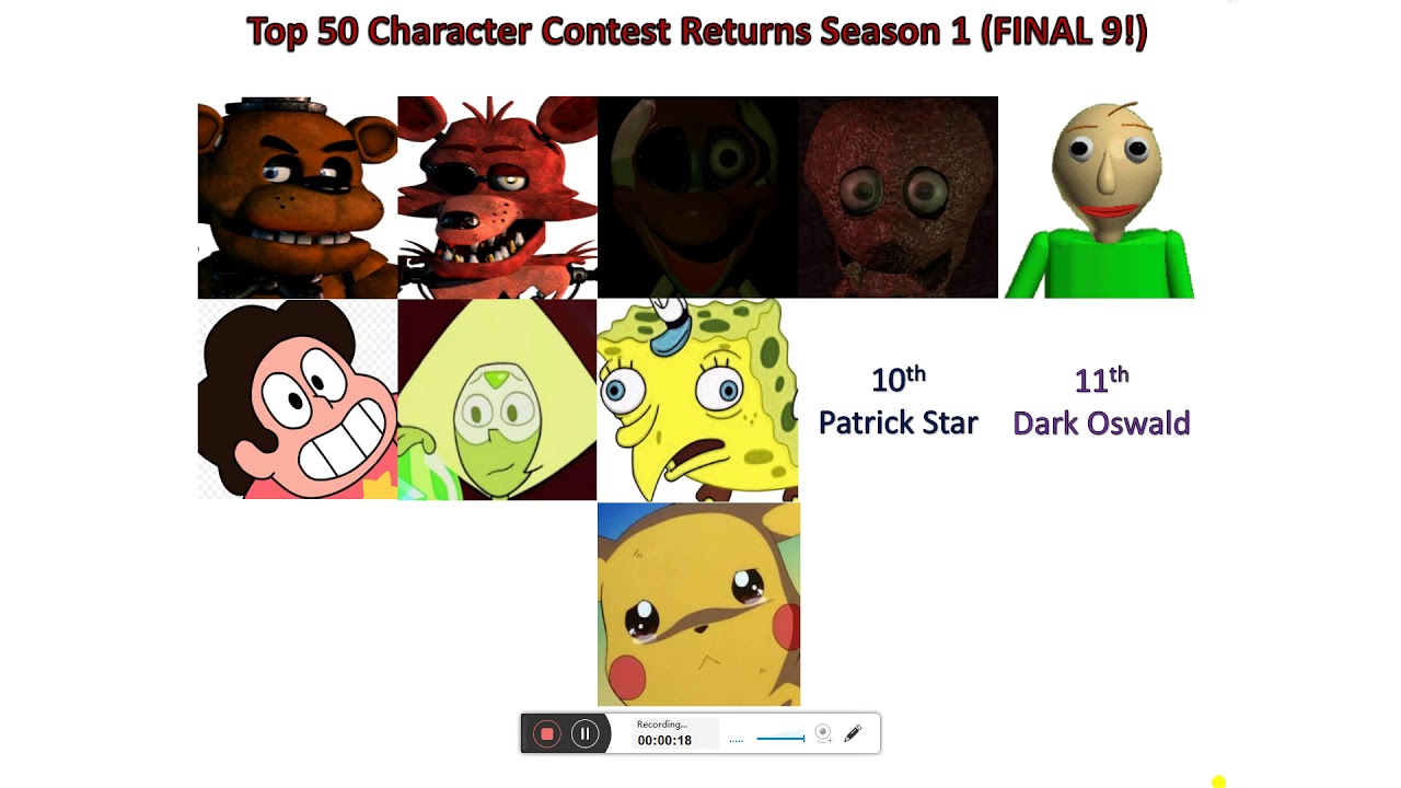 Top 50 Character Contest (Returns) #43 (Closed)