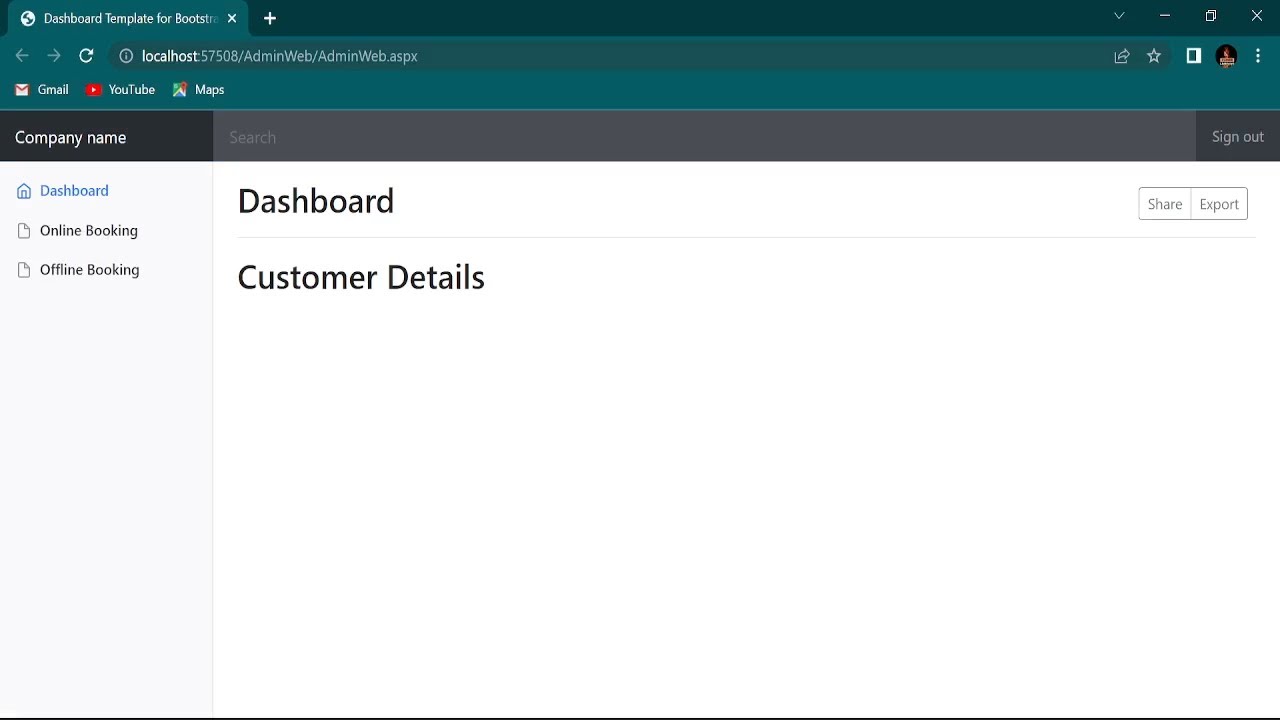 Create Admin Web Page Using ASP.NET, HTML,CSS ,BOOTSTRAP|Admin Section|Clever Learning