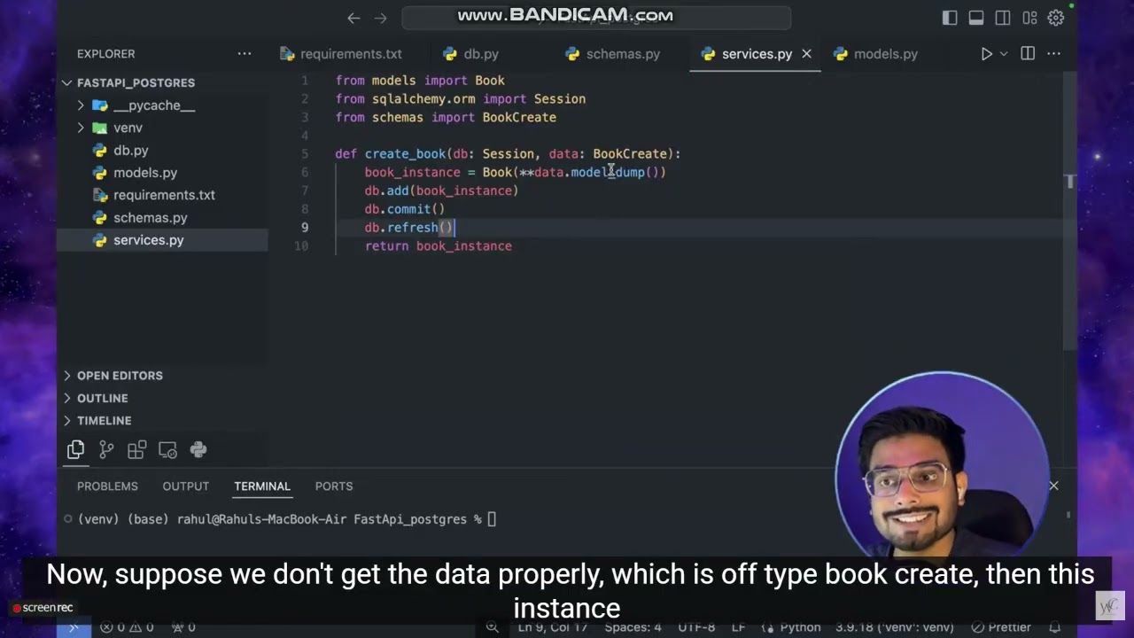 FastAPI + Postgres A Complete CRUD API Tutorial cont..