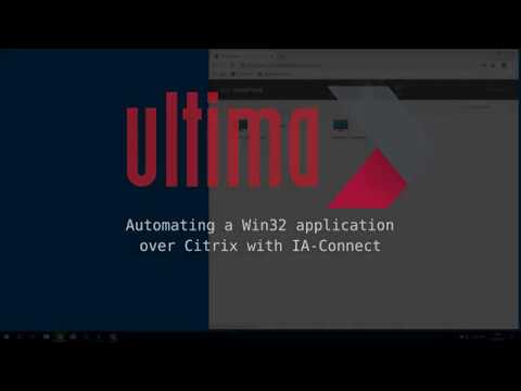 IA-Connect Demo: A demo of the door entry process creation with IA-Connect & Blue Prism over Citrix