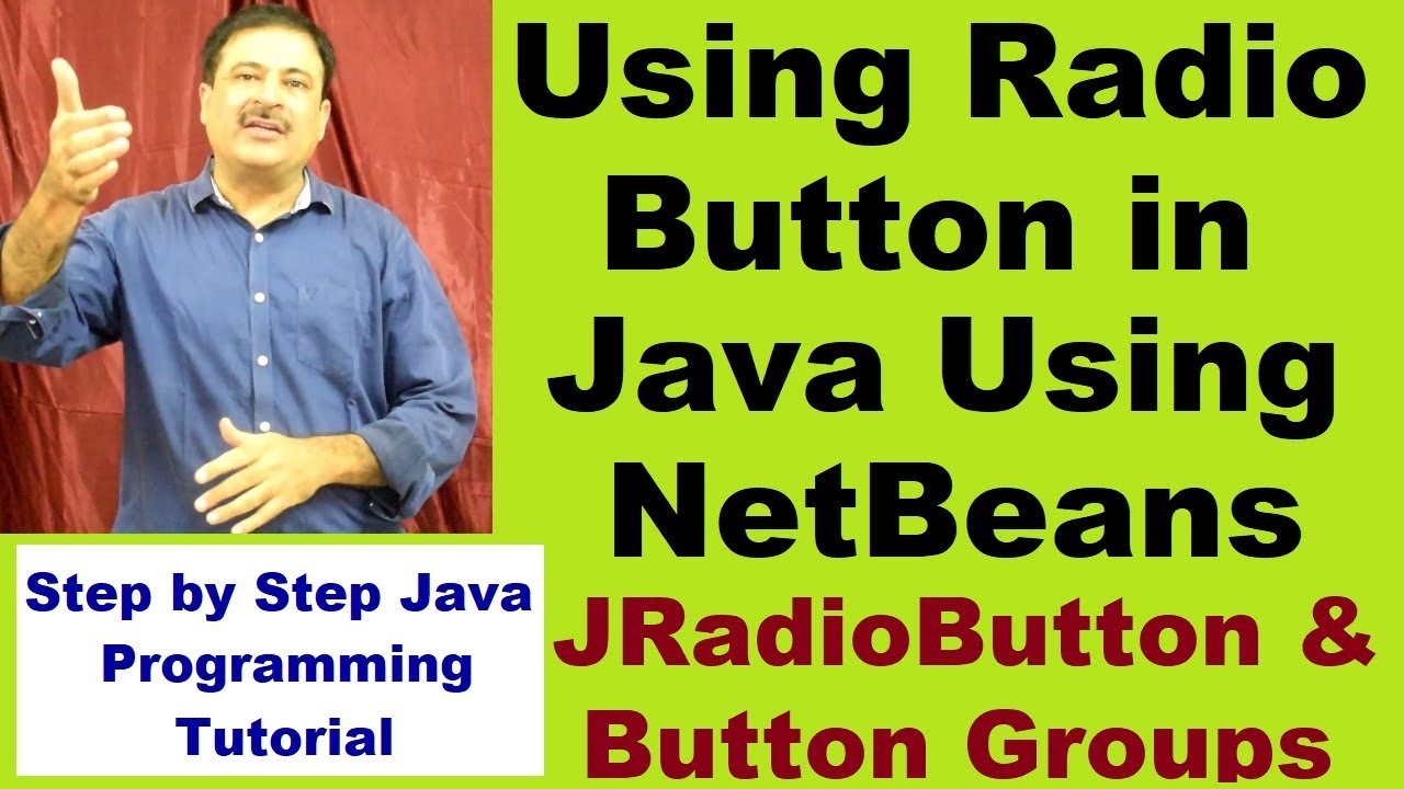 How to use Radio Button in NetBeans | Java Swing JRadioButton