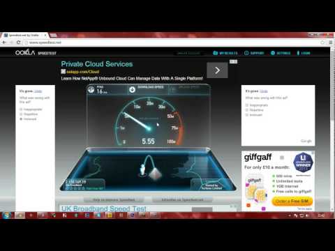 Sky Broadband Speed Test.