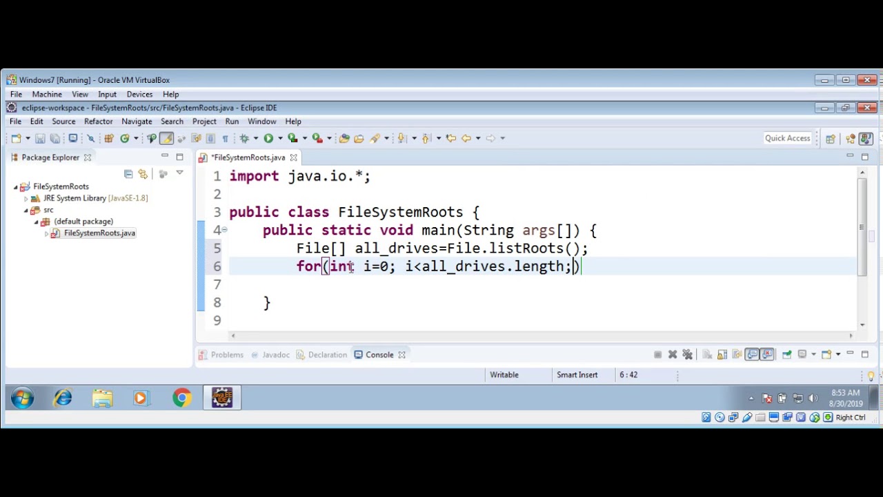 Printing Directory Roots In Java